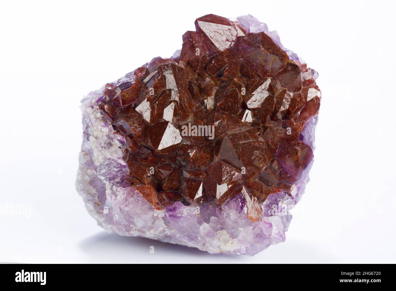 red quartz mineral specimen stone rock geology gem crystal Stock Photo ...