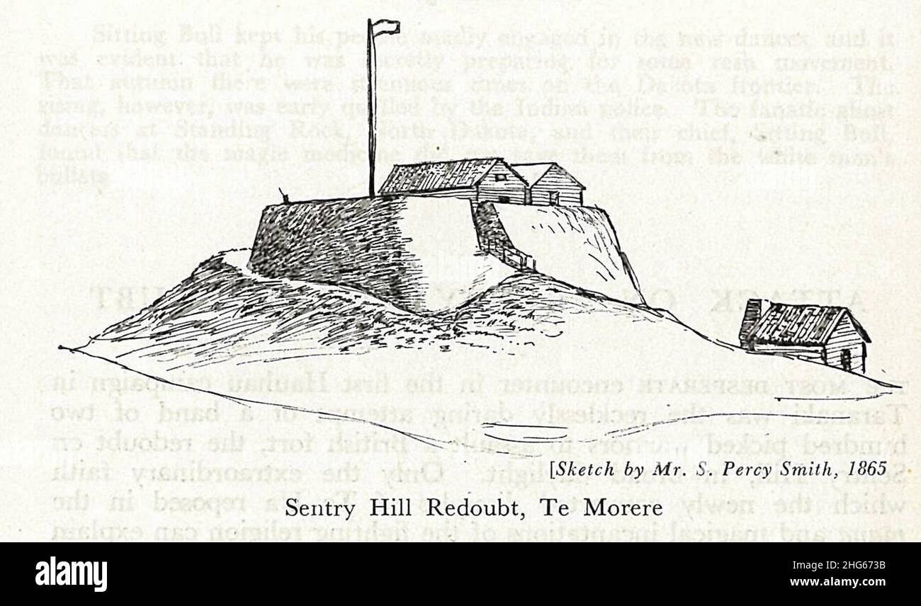 Sentry hill redoubt te morere Stock Photo - Alamy