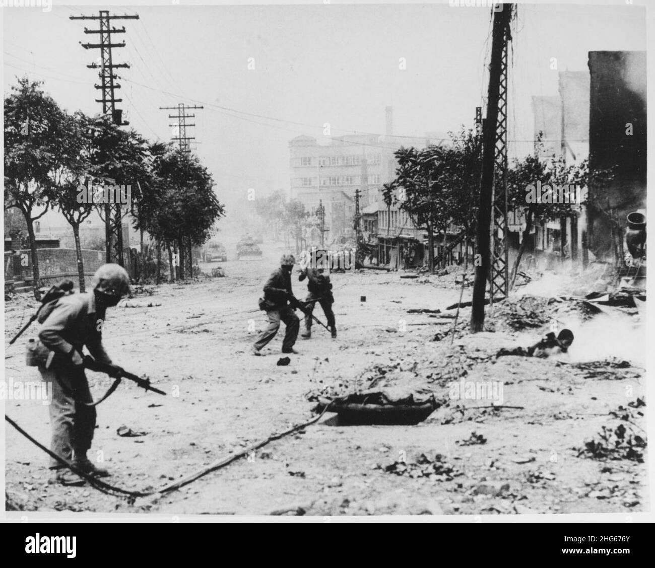 Seoul Battle- Korean War Stock Photo - Alamy