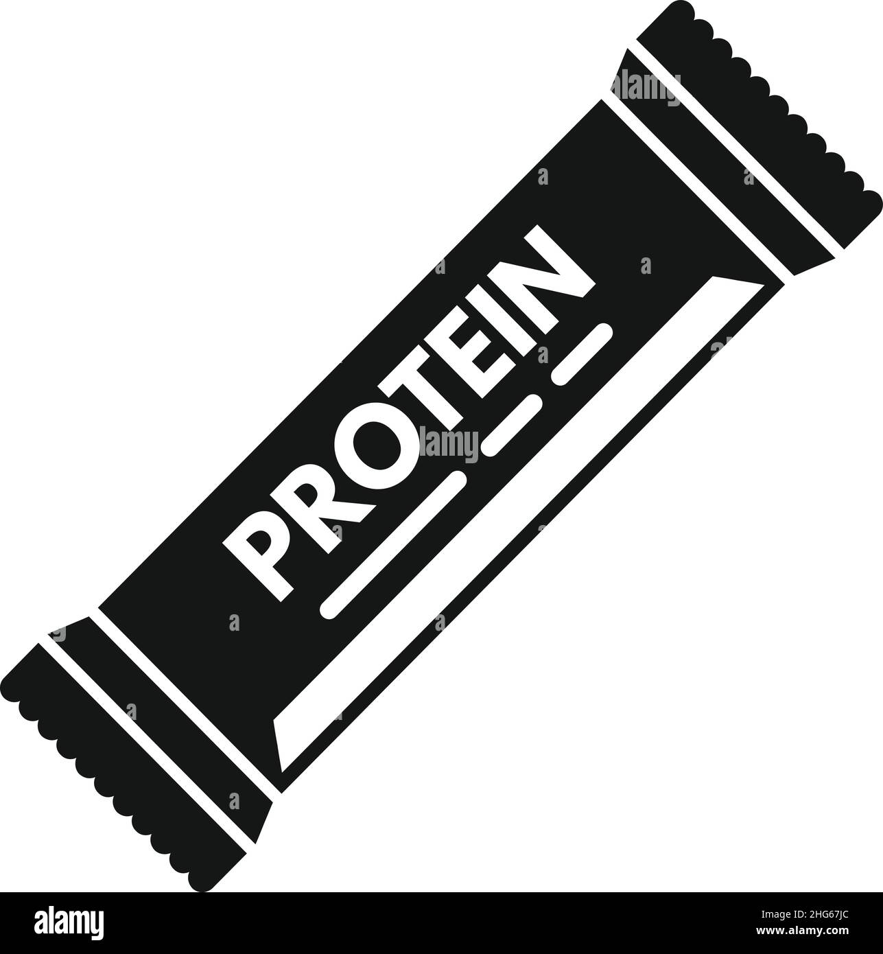 Workout protein bar icon simple vector. Sport supplement. Container ...