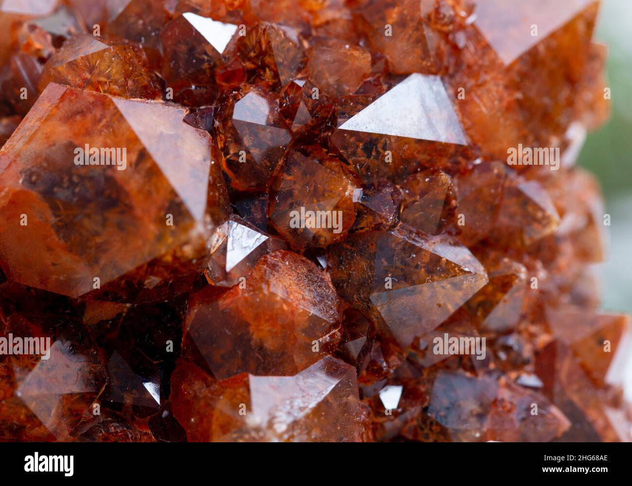 red quartz mineral specimen stone rock geology gem crystal Stock Photo ...