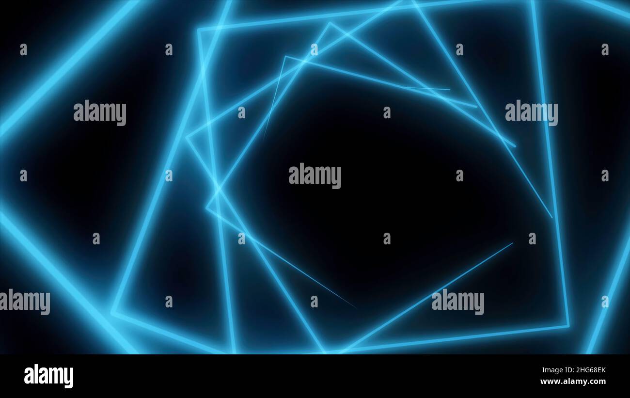 Abstract background with neon triangles. Seamless loop. Neon Grid ...