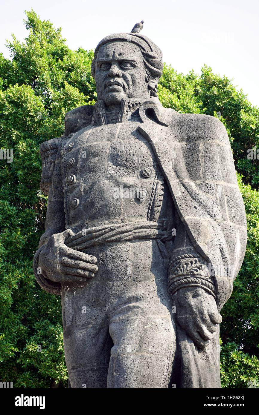 Statue of José María Morelos y Pavón, Cuernavaca, State of Morelos ...