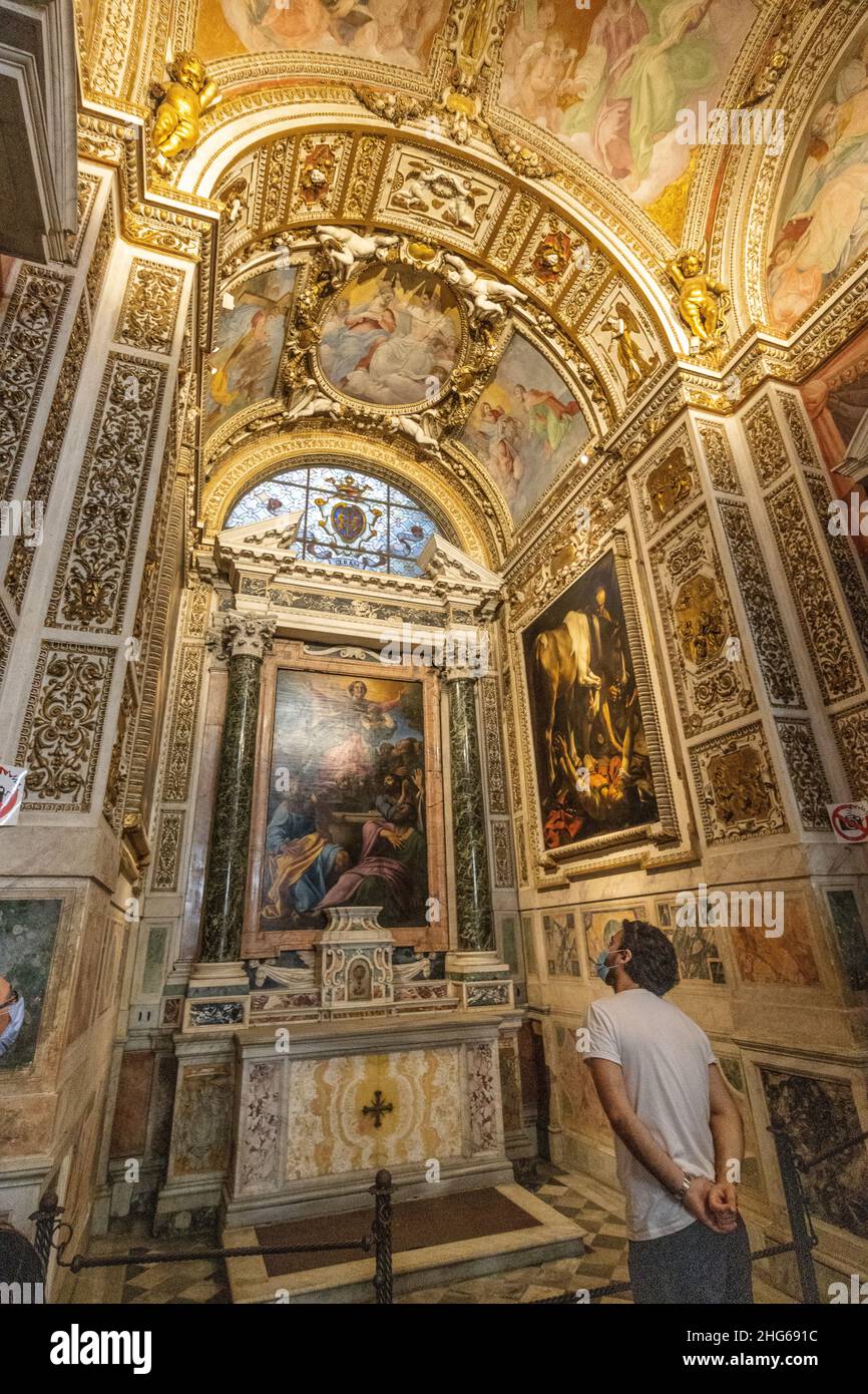 Rome caravaggio popolo hi-res stock photography and images - Alamy