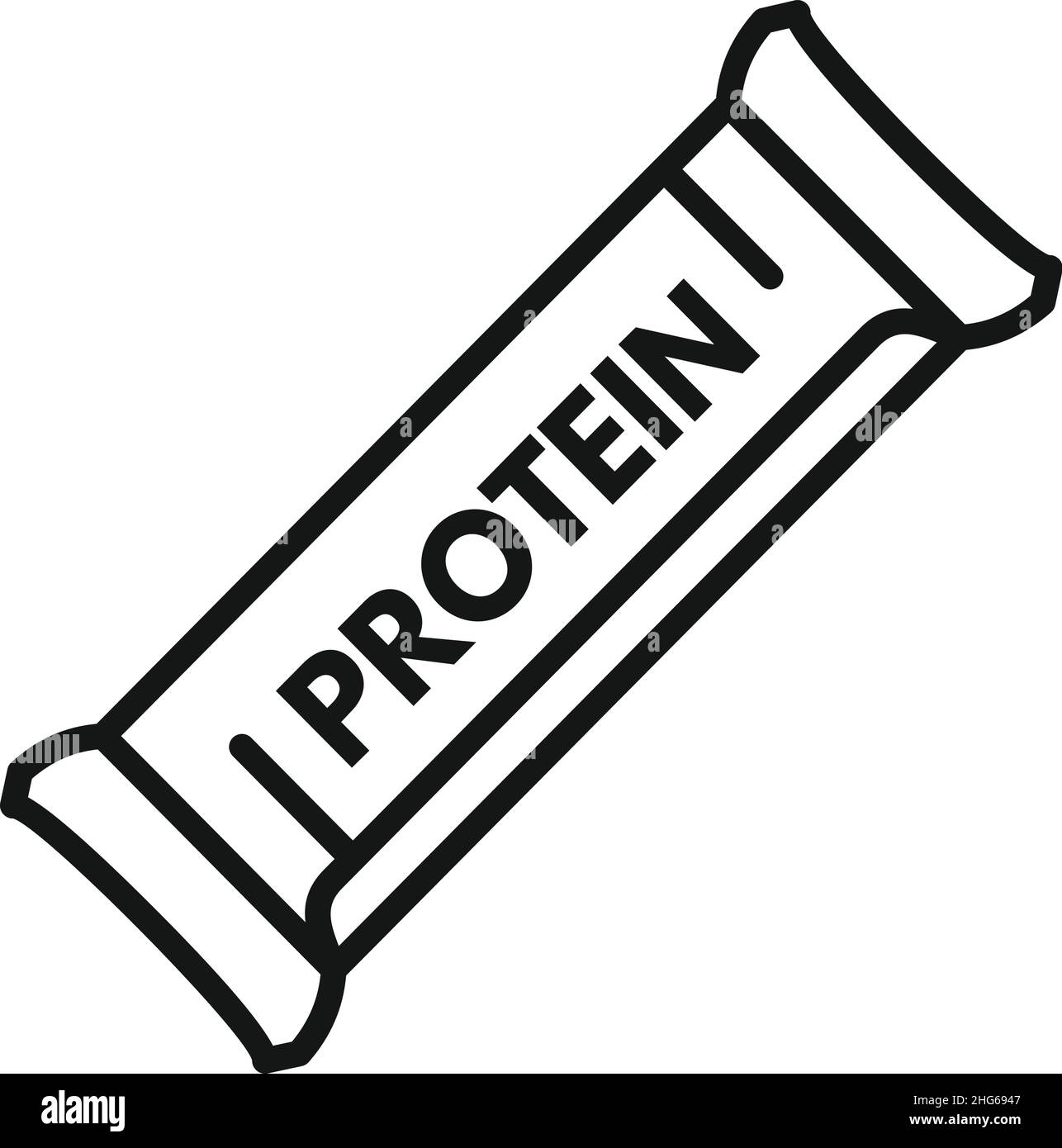 Protein energy icon outline vector. Sport nutrition. Gym food Stock ...