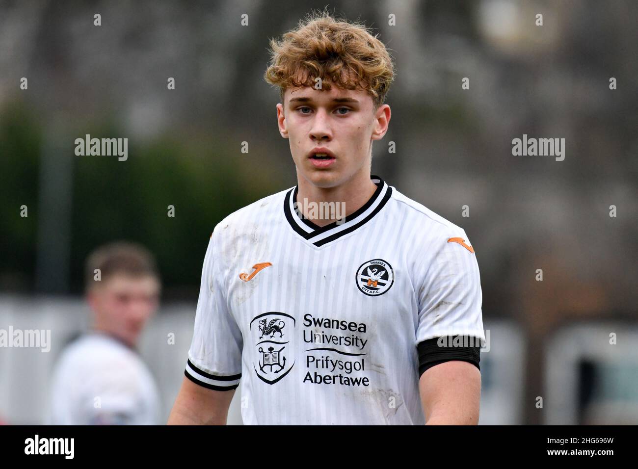 Swansea, Wales. 18 January, 2022. Sebastian Dabrowski of Swansea City ...