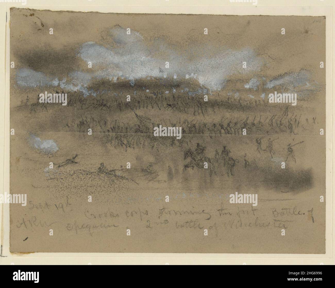 Sept. 19th. Crooks Corps storming to the fort. Battle of Opequon- 2nd ...