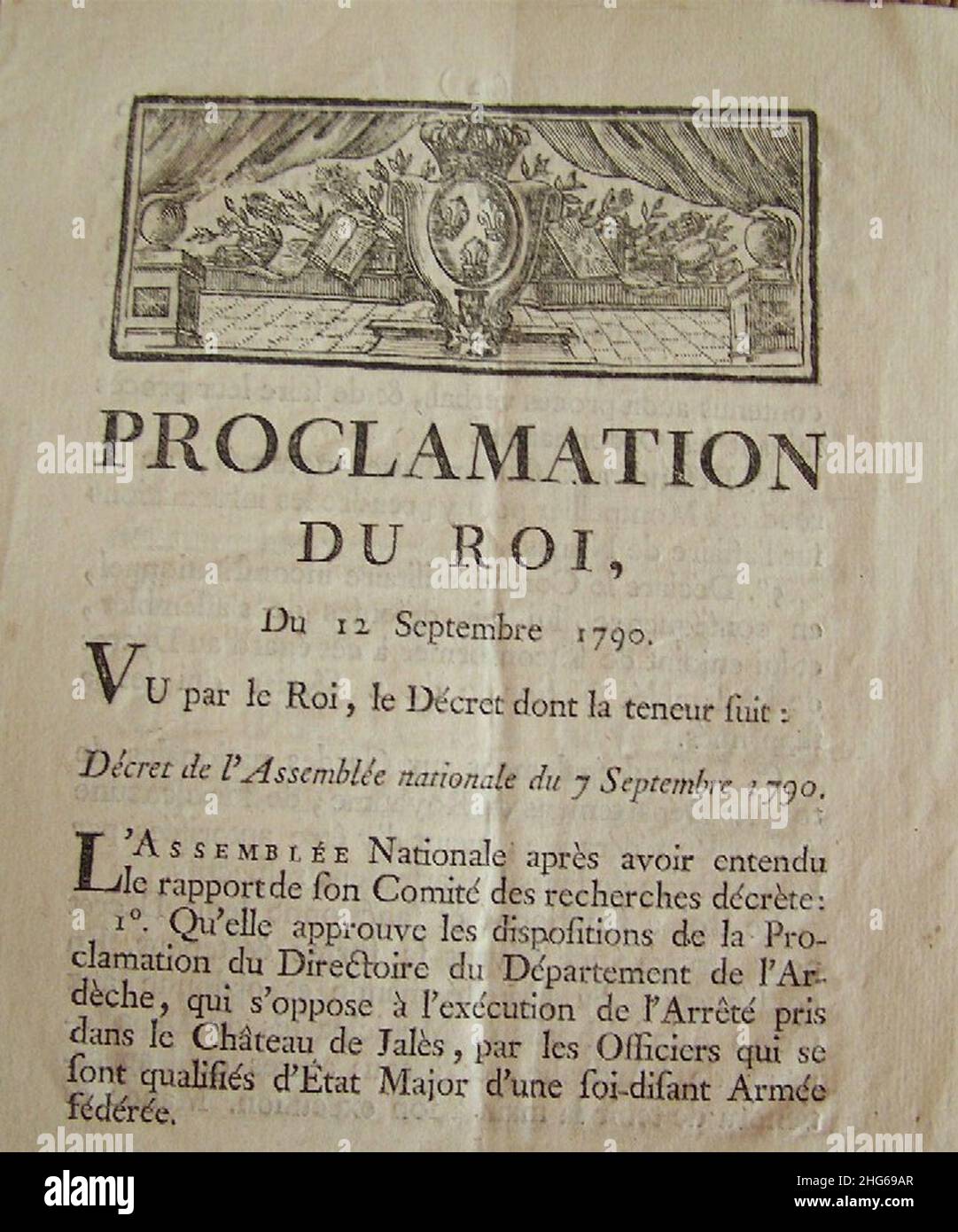 Proclamation royale hi-res stock photography and images - Alamy