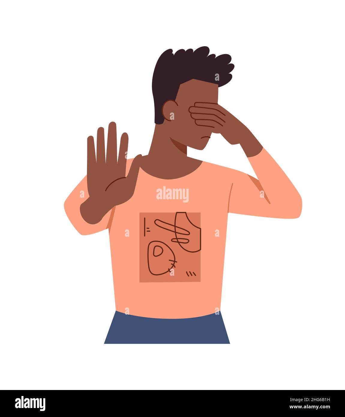 Negative gesture concept Stock Vector Image & Art - Alamy