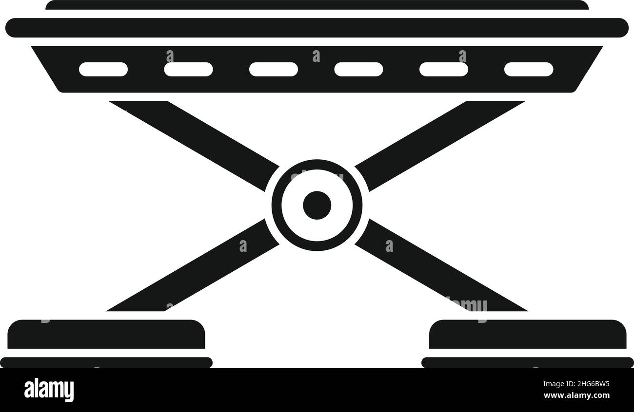 Car lift ramp icon simple vector. Garage repair. Auto vehicle Stock ...