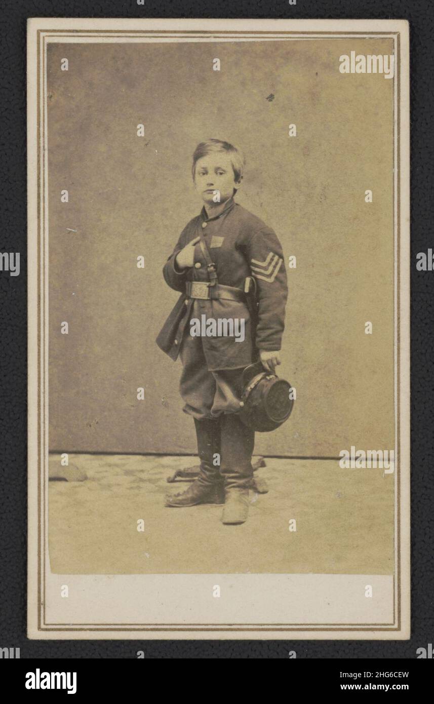 Sergeant John Lincoln Clem of Co. C, 22nd Michigan Infantry Regiment in ...