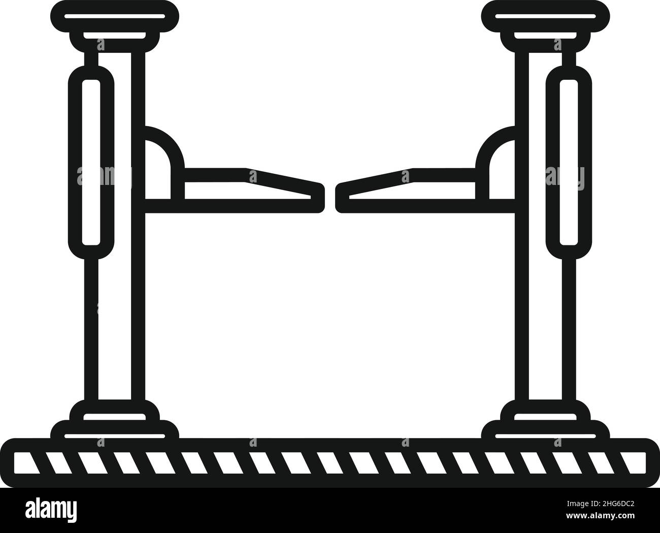 Engine hoist outline hi-res stock photography and images - Alamy
