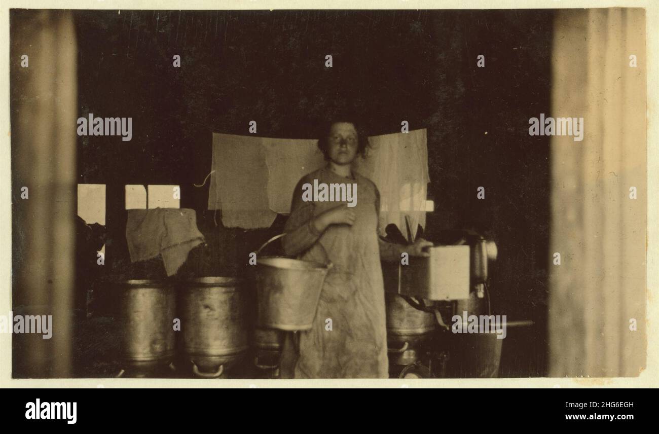 Series showing the day's work of Estelle and Felix Humphrey. See card ...