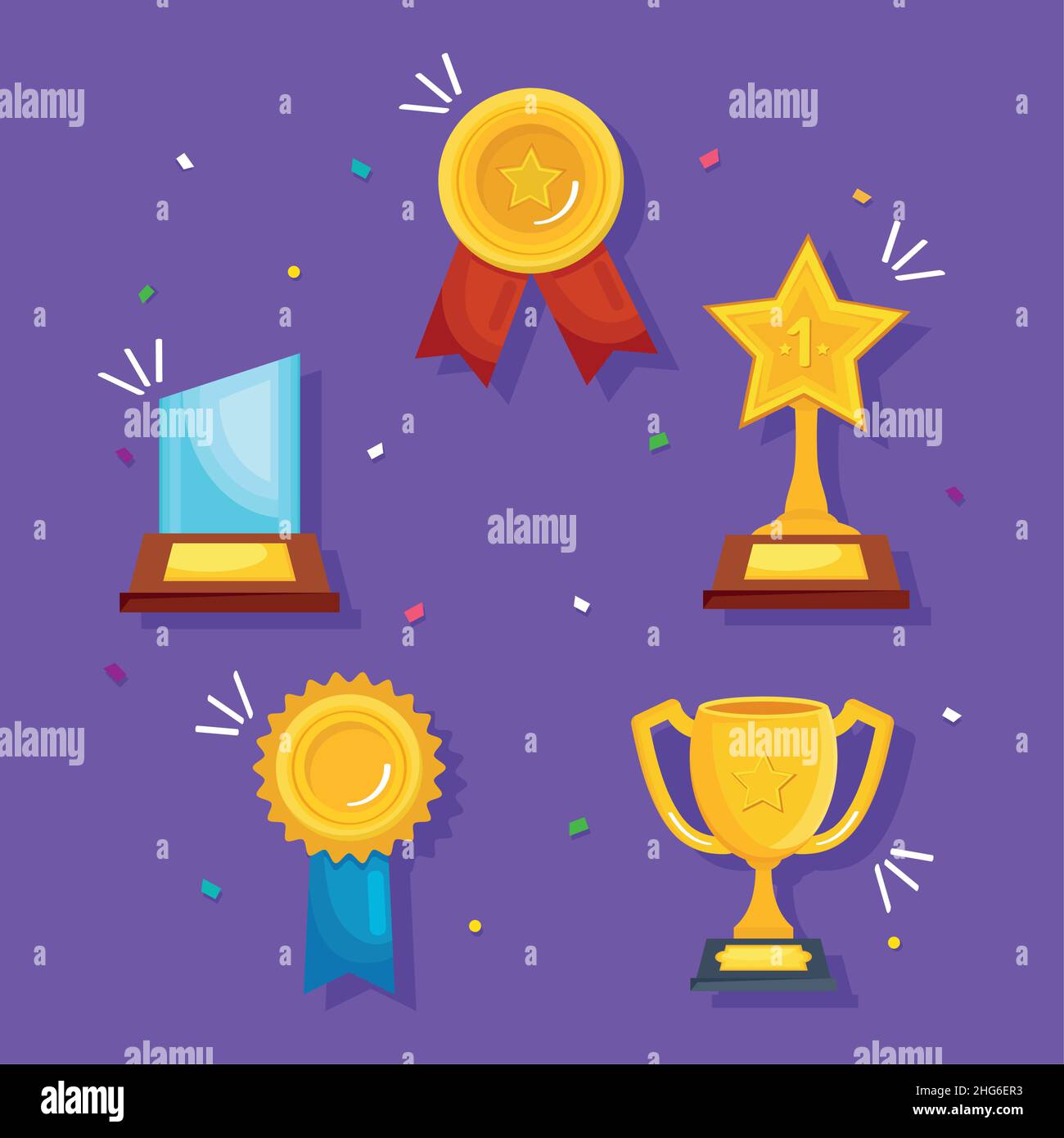Five awards Stock Vector Images - Alamy