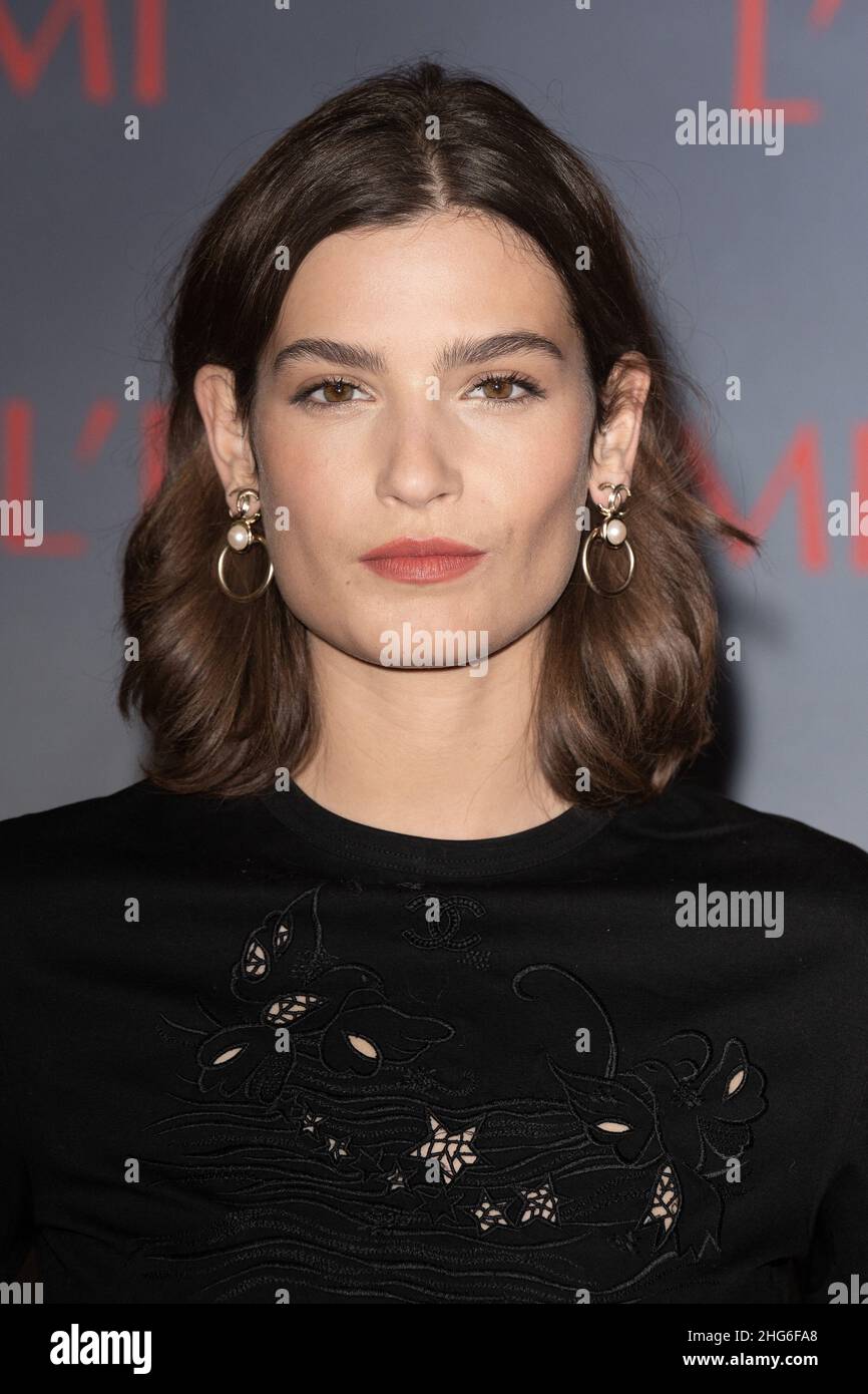 Alma Jodorowsky attends the L Ennemi premiere at Gaumont Champs Elysees ...