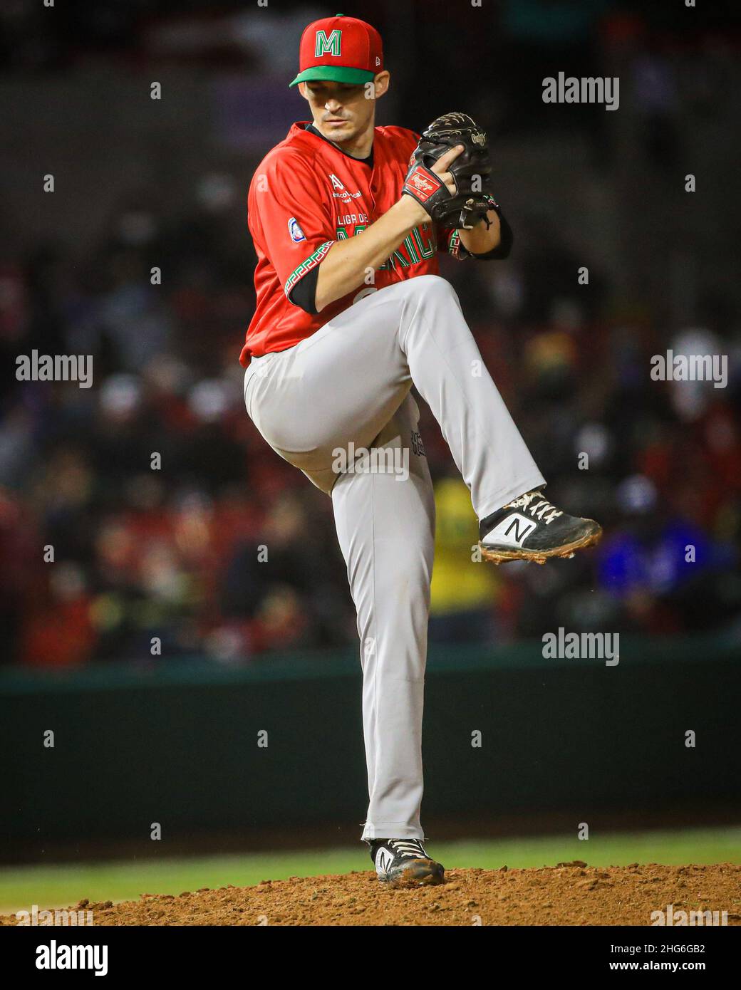 MAZATLAN, MEXICO - FEBRUARY 03: Anthony Vasquez starting pitcher of ...