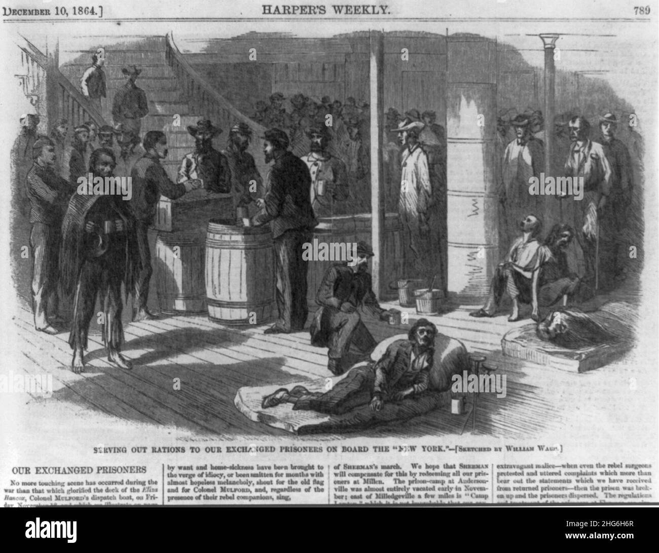 Prisoners get rations Black and White Stock Photos & Images - Alamy