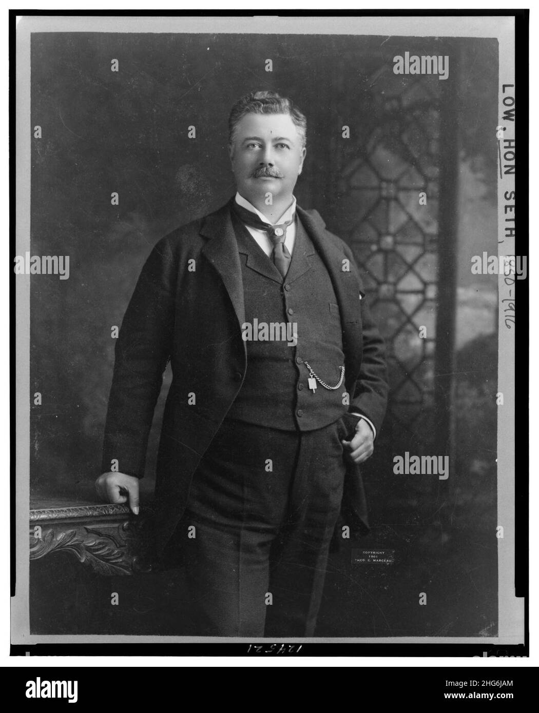 Seth Low, three-quarter length portrait, standing, facing front Stock ...