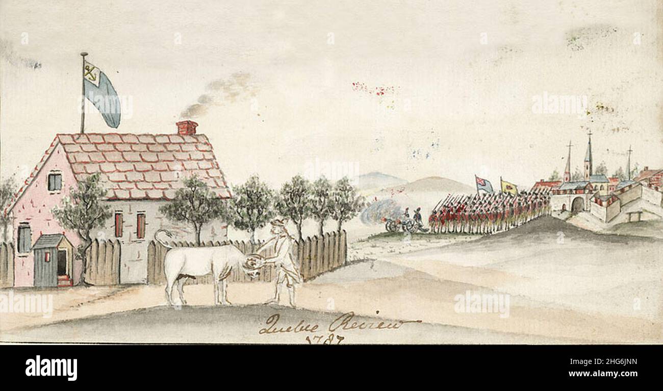 Settlement in Upper Canada (ca. 1787 Stock Photo - Alamy