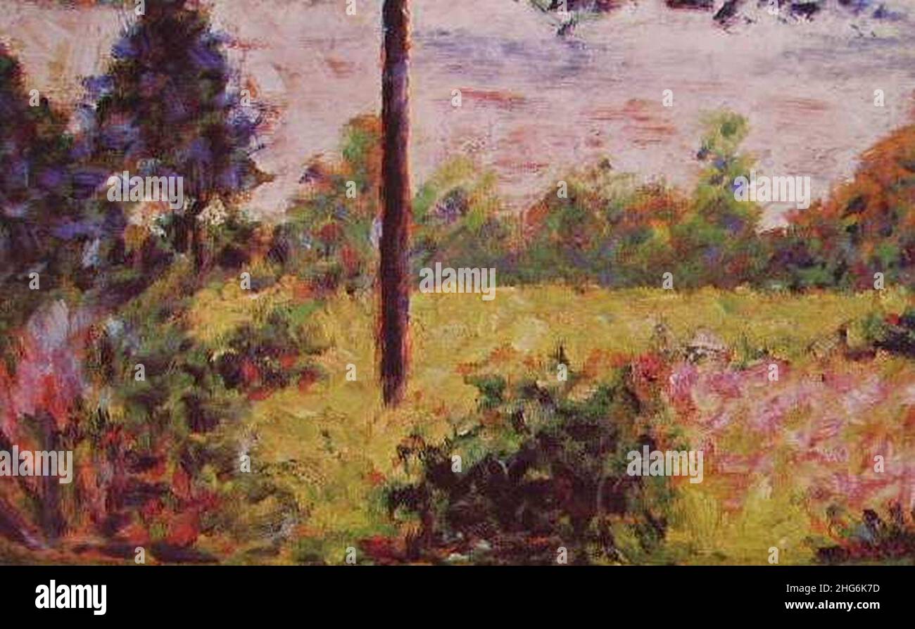 Seurat Foresta di Barbizon Stock Photo - Alamy