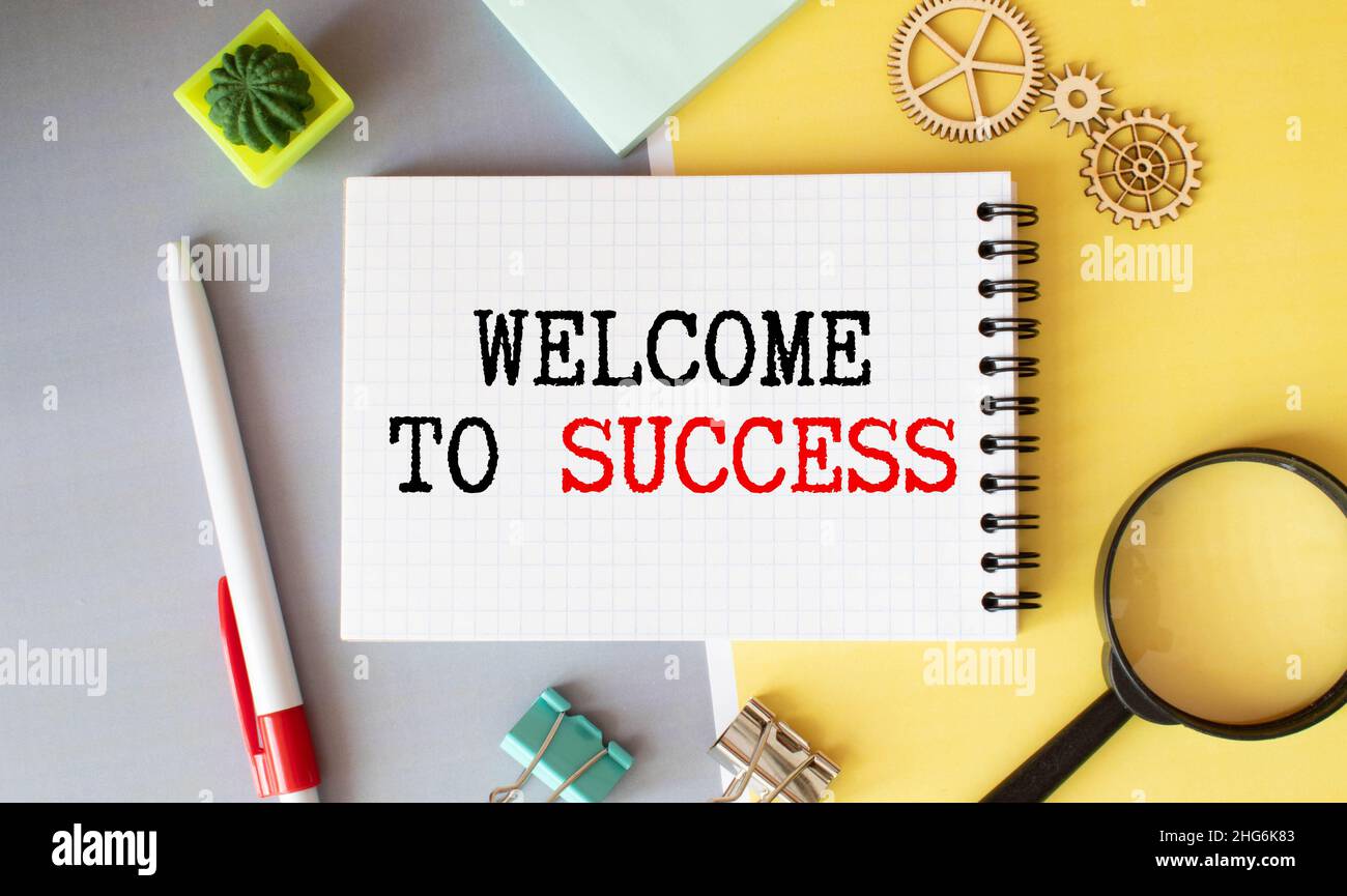 Welcome to success hi-res stock photography and images - Alamy
