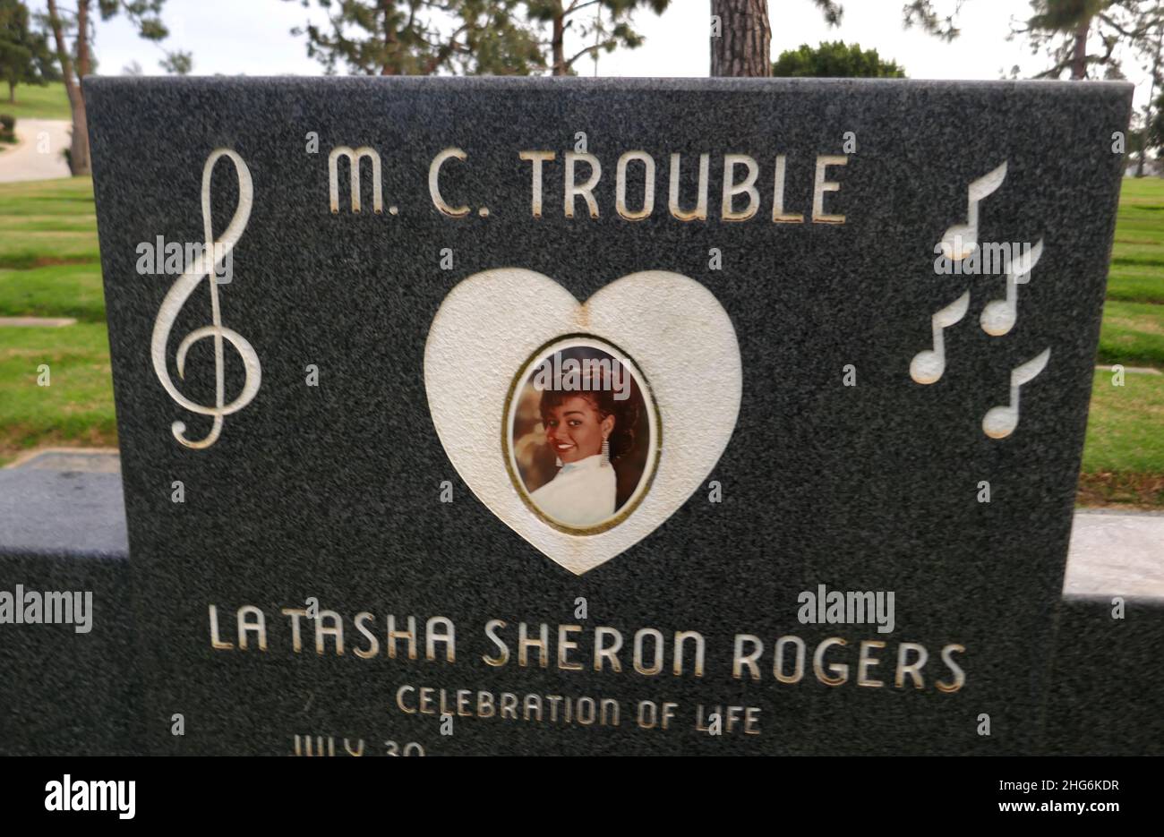 Inglewood, California, USA 15th January 2022 Rapper M.C. Trouble, aka ...