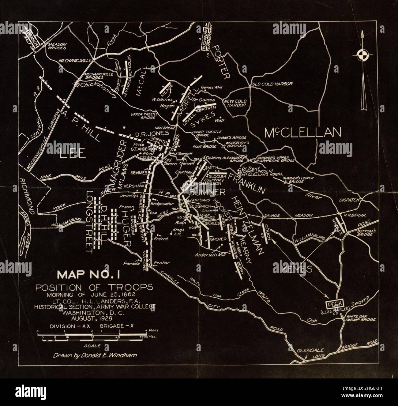 Seven Days' battles, Virginia, June 25-July 1, 1862 Stock Photo - Alamy