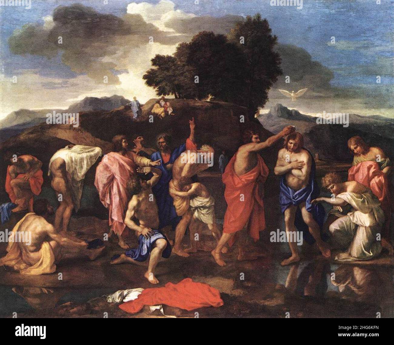 Seven Sacraments - Baptism (I) 1642 Nicolas Poussin Stock Photo - Alamy
