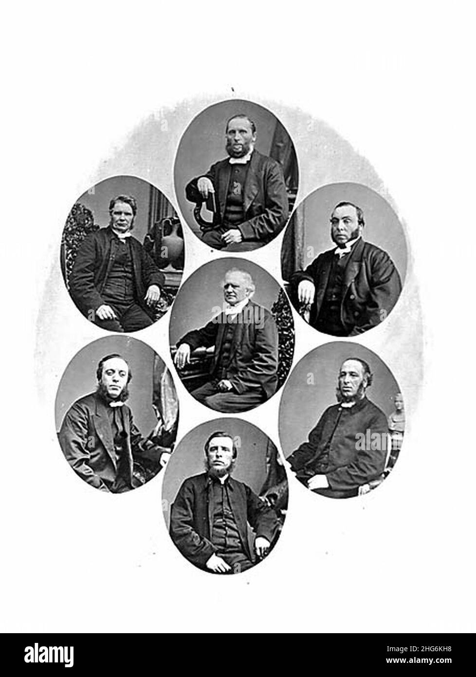 Seven of the Calvinistic Methodist ministers of Liverpool Stock Photo ...