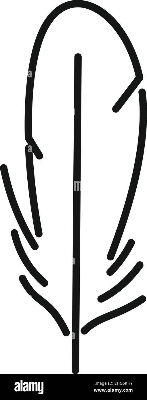 Simple Feather Outline