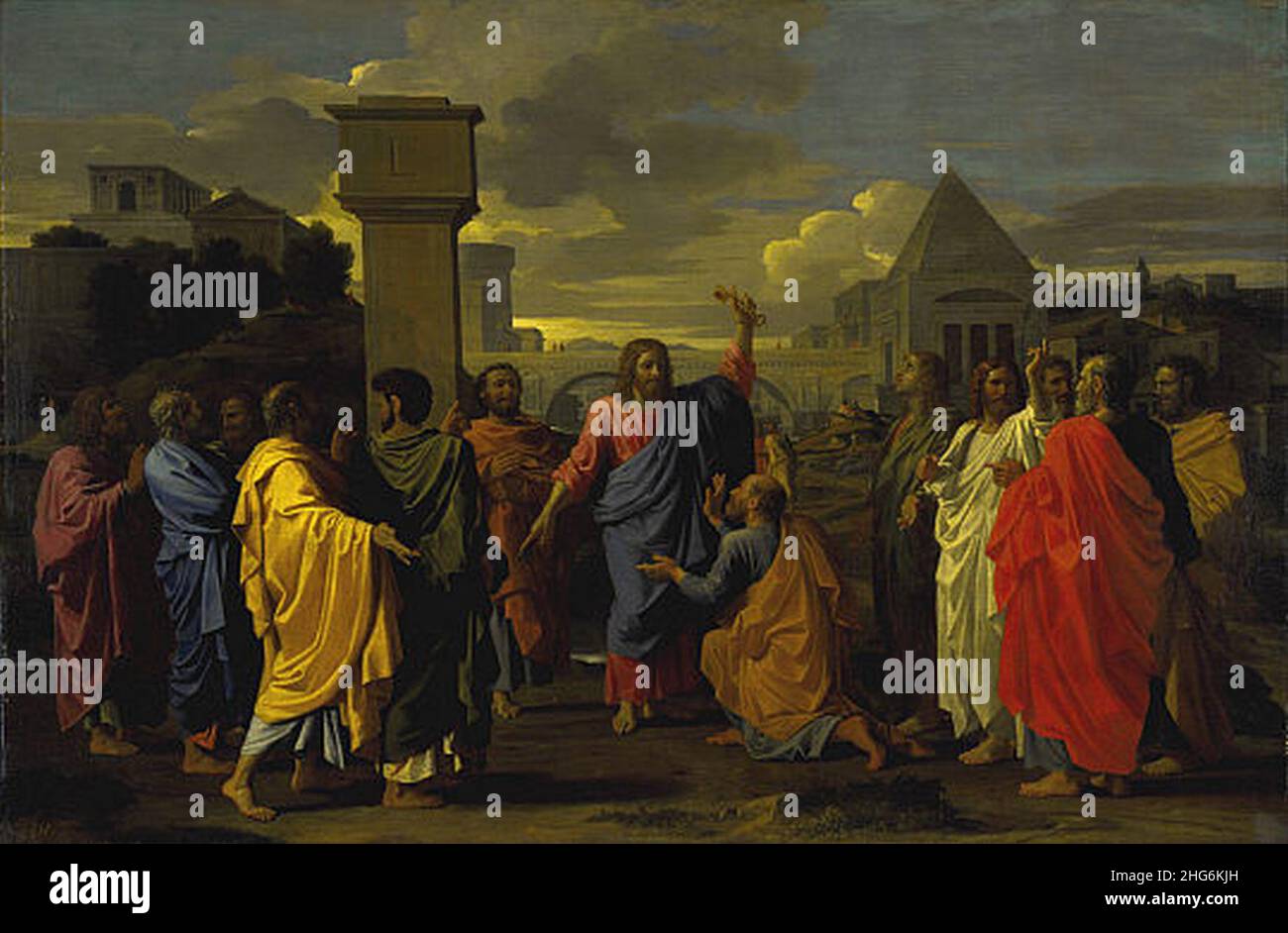 Seven Sacraments - Ordination II (1647) Nicolas Poussin Stock Photo - Alamy