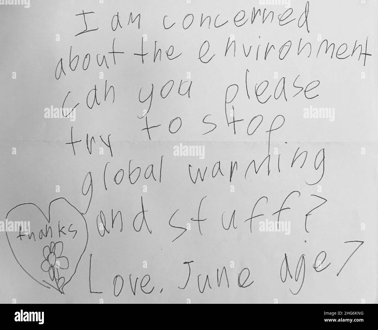 Seven year-old constituent's letter to Senator Kamala Harris ...