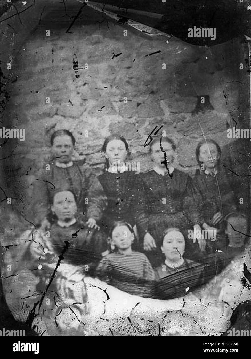 Seven young women Stock Photo - Alamy