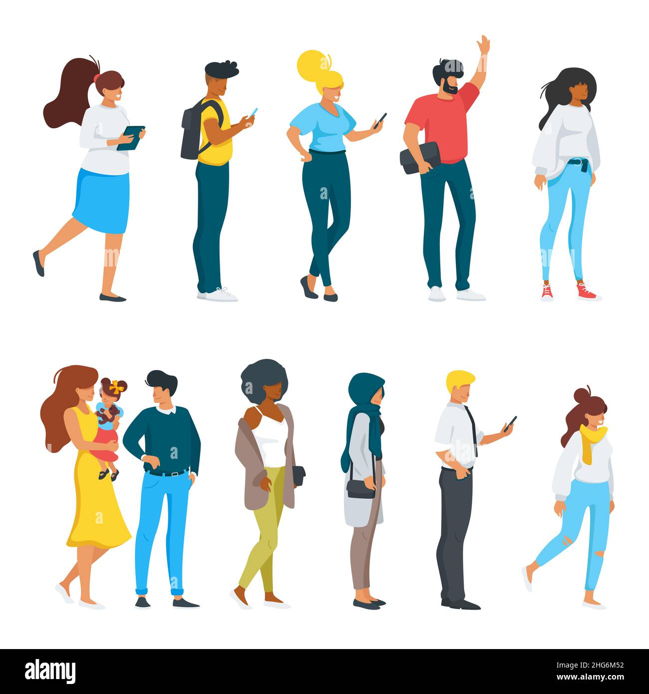 Queue Stock Vector Images - Alamy