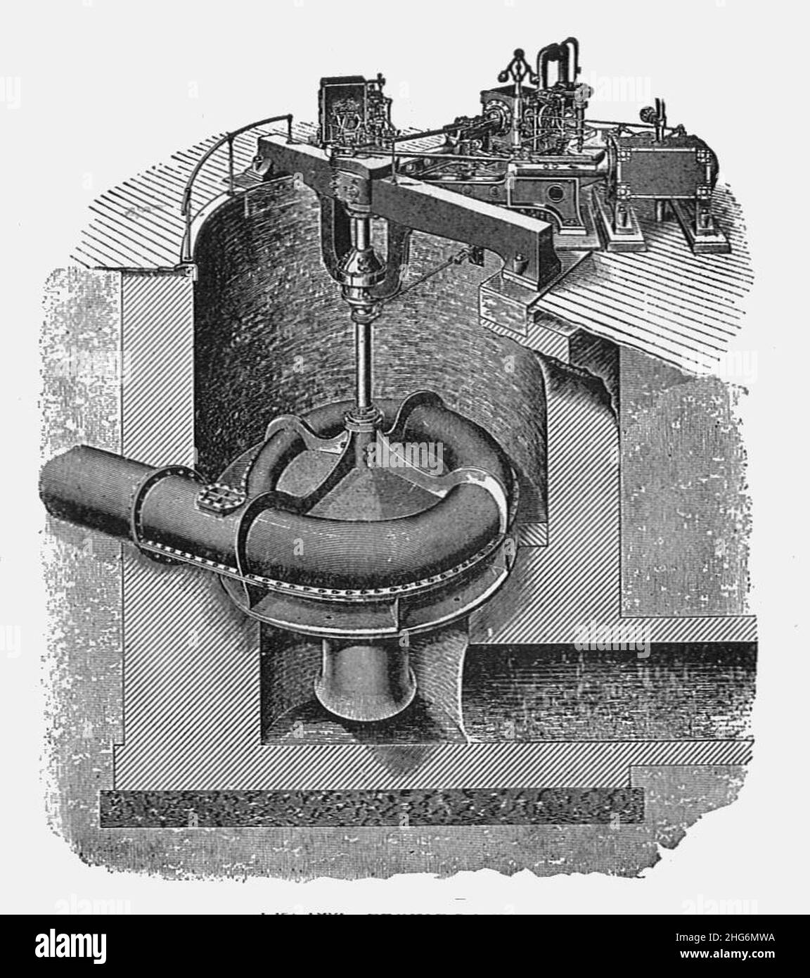 Sewage pump (New Catechism of the Steam Engine, 1904 Stock Photo - Alamy