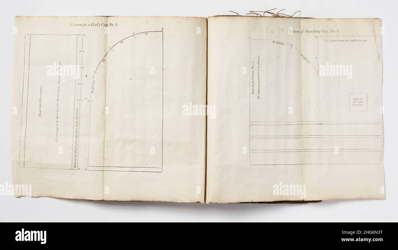 Sewing Etc. Instruction Book (England), 1816 Stock Photo - Alamy