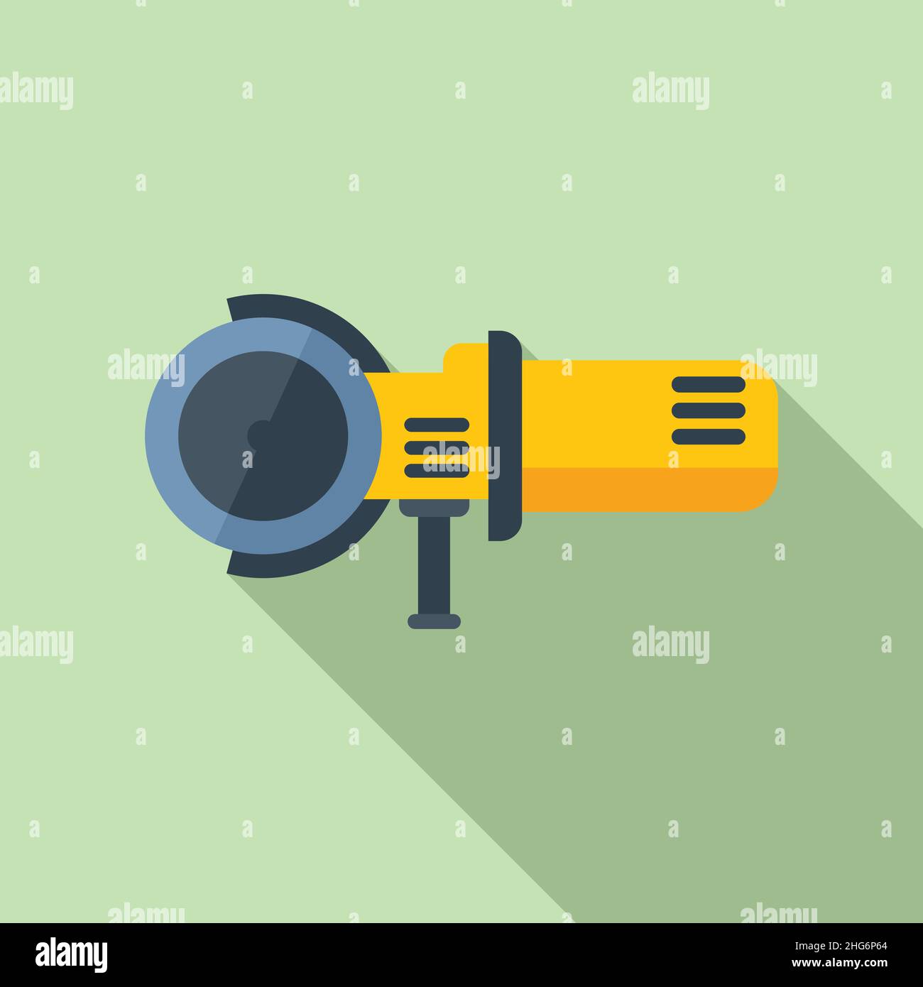 Blade grinding machine icon flat vector. Hand tool. Cutter stone Stock ...
