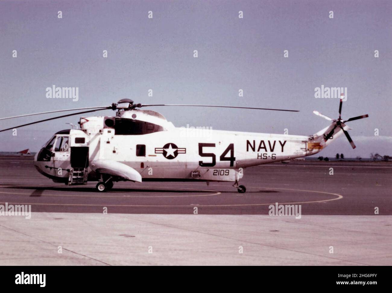 SH-3A Sea King of HS-6 c1968 Stock Photo - Alamy