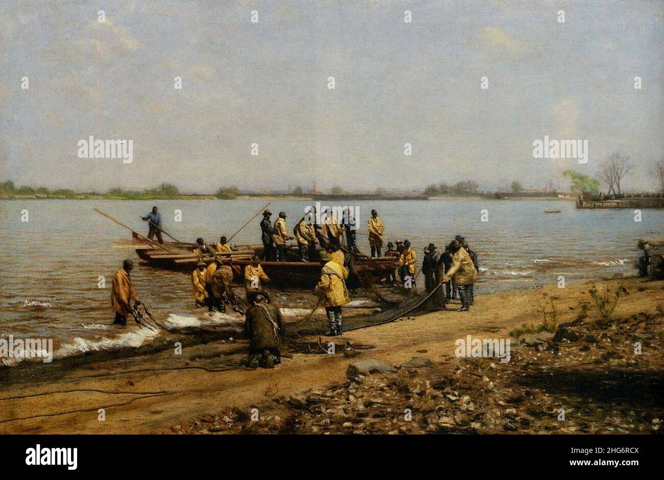 Shad Fishing at Gloucester on the Delaware River Stock Photo - Alamy