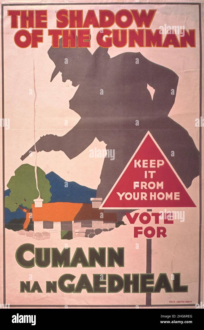 Shadow of the Gunman poster Stock Photo - Alamy