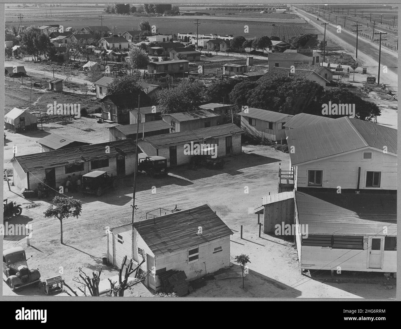 Shafter, Kern County, California. Typical of Shafter area. Shows auto ...