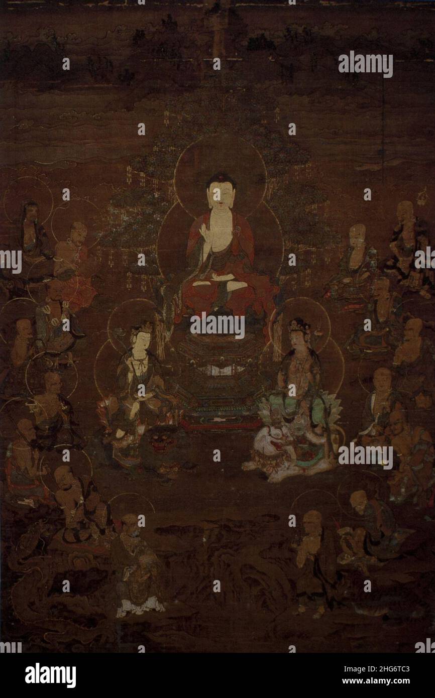 Shaka Triad & Sixteen Rakan (Todaiji Stock Photo - Alamy