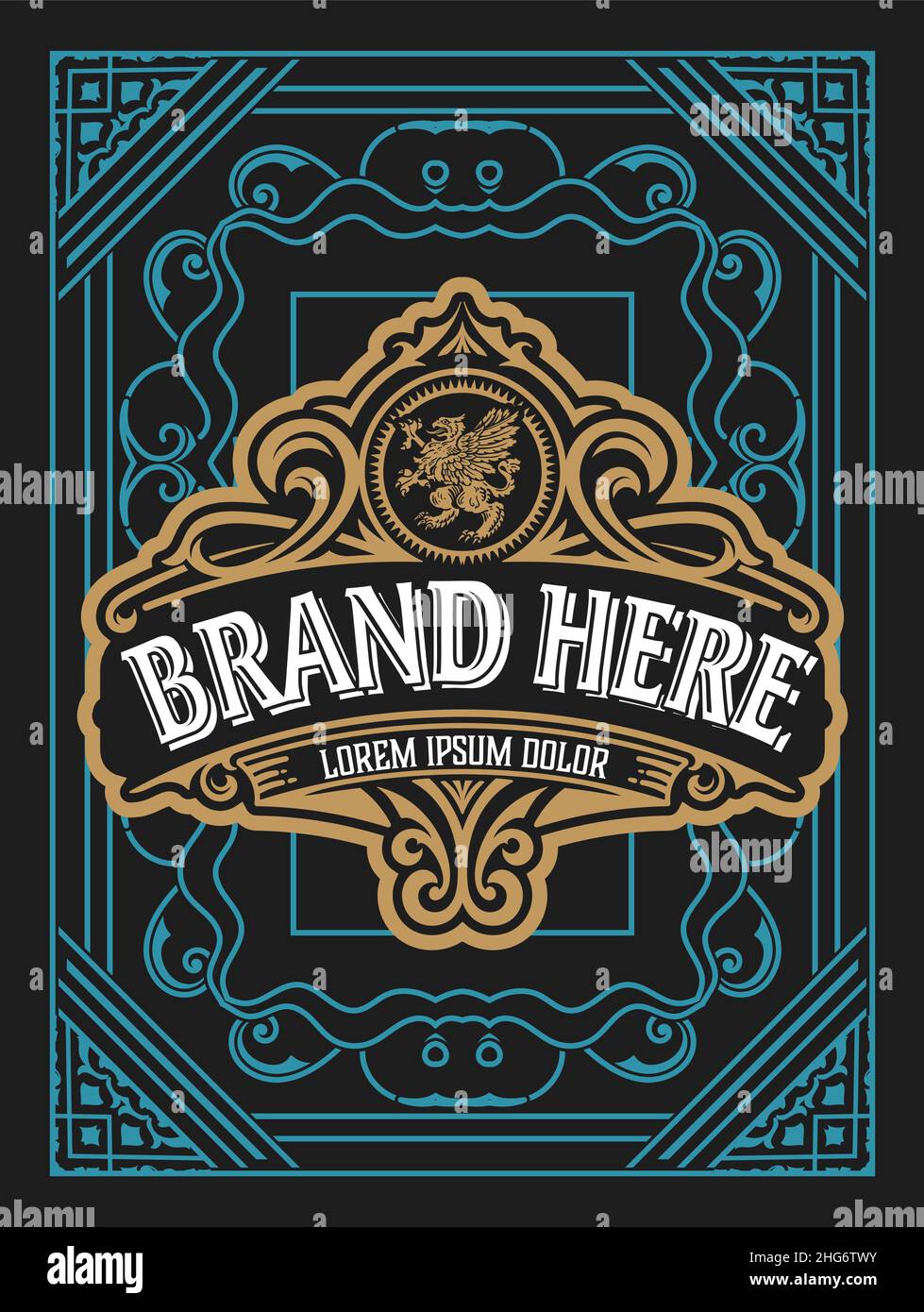 Western card with vintage style Stock Vector Image & Art - Alamy