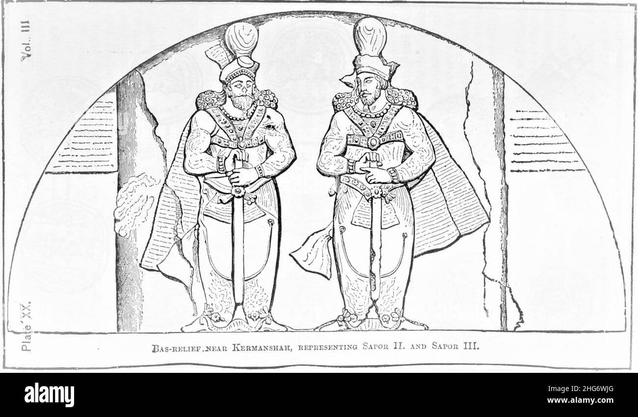 Shapur II and Shapur III Stock Photo - Alamy
