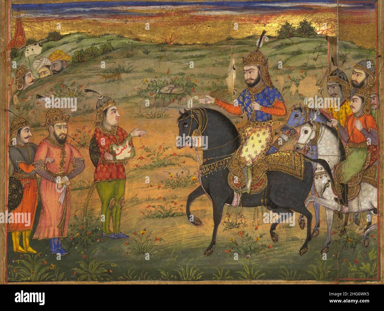 Shapur I captures the Roman emperor Valerian Stock Photo - Alamy