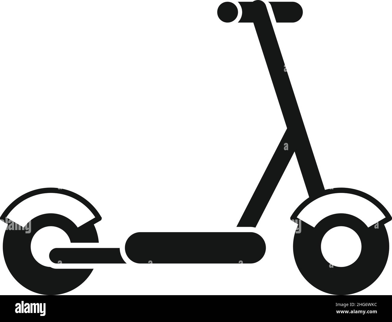 Electric scooter cycle icon simple vector. Bike transport. Modern ...