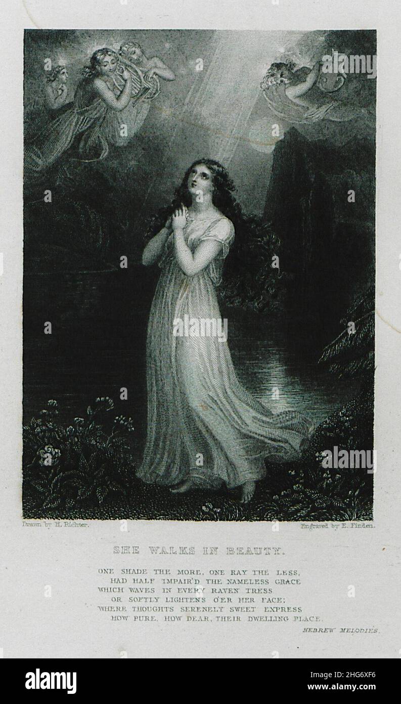 She walks in beauty lord byron hi-res stock photography and images - Alamy
