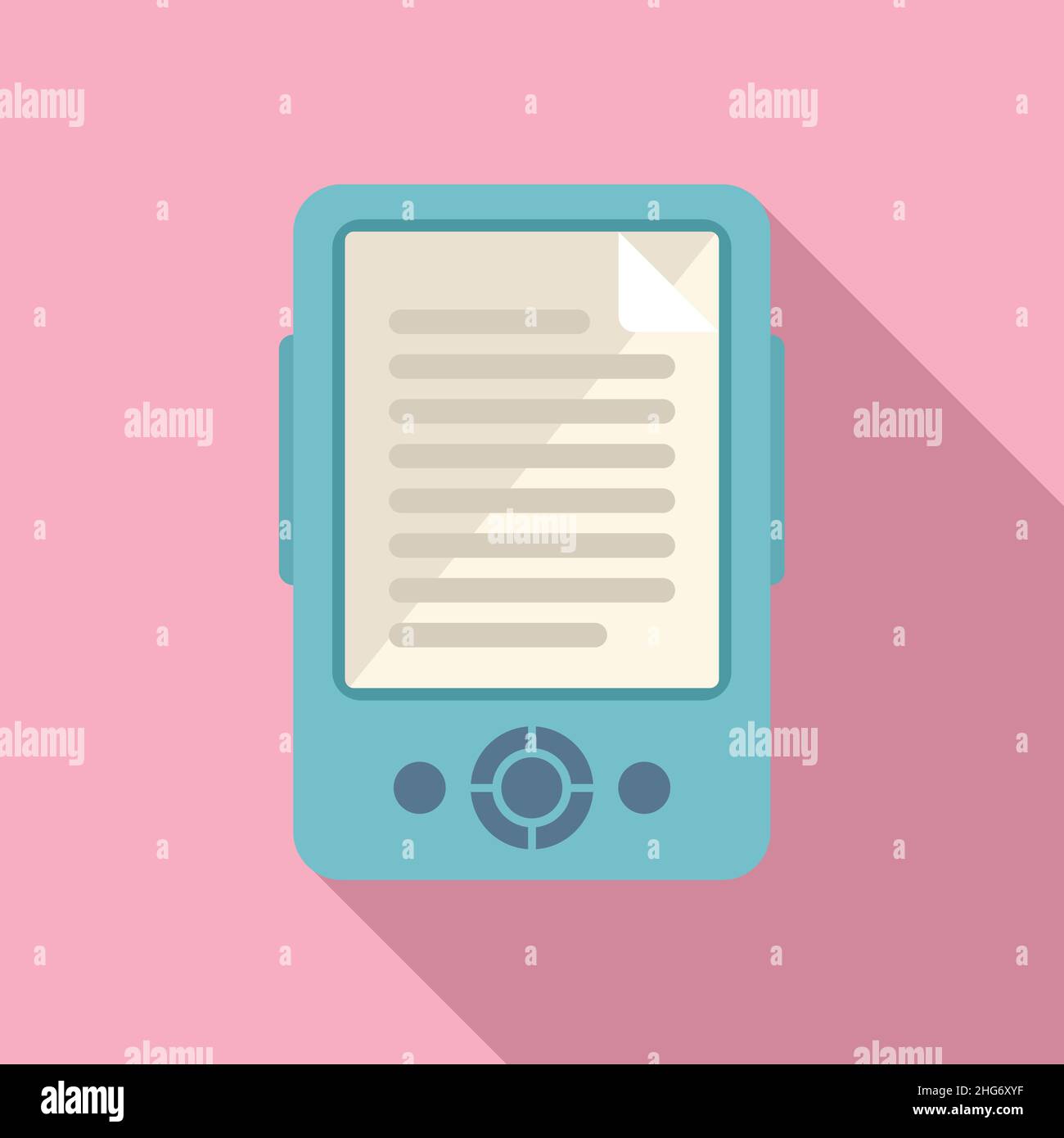 Electronic book icon flat vector. Digital education. School ebook Stock ...