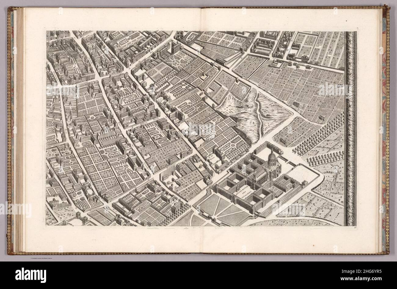 Sheet 16. Paris. Plan de Turgot - David Rumsey Stock Photo - Alamy