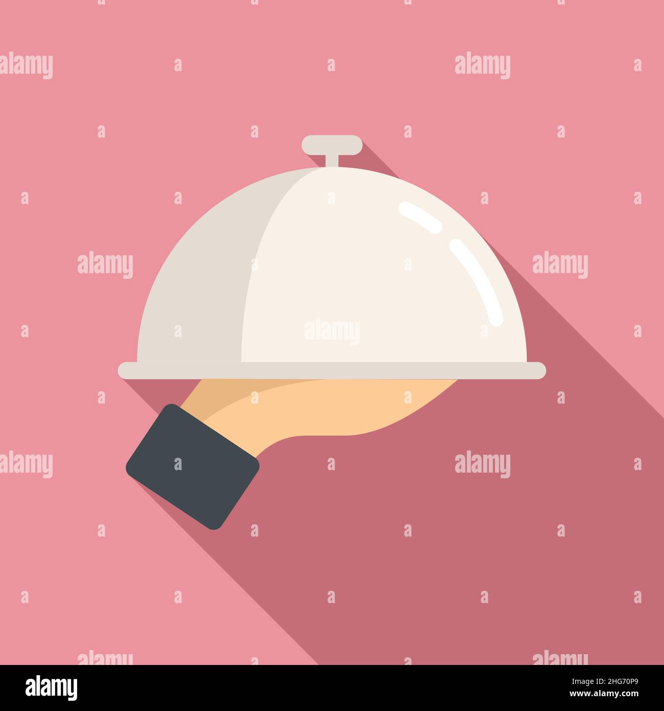Restaurant tray icon flat vector. Food dinner. Fast cafeteria Stock ...
